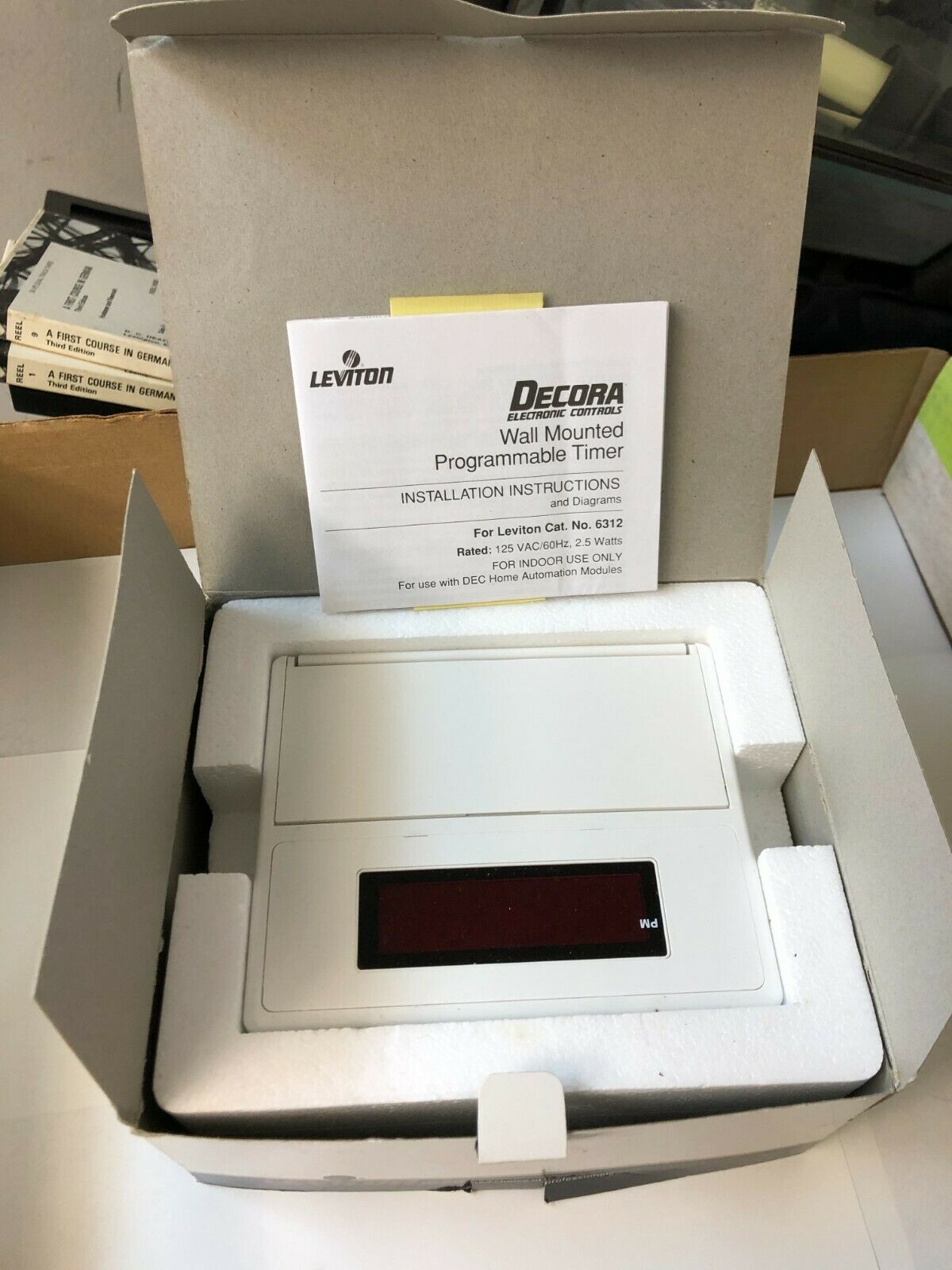 Leviton 6312-W Controller Programmable Wall Switch-White lighting control