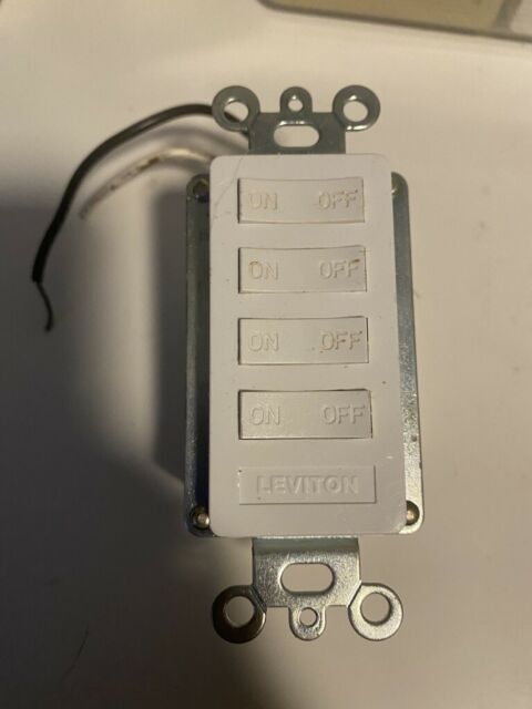 Leviton 6319-4A Area Decora Electronic Controls Controler- White-Ivory