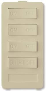 Leviton 6450-4 DHC Wall Controller Keypad Ivory (faceplate only)