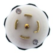 Leviton L22-30P Locking Plug Industrial - Black-White 2821