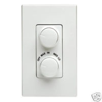 Leviton RTD01-10W IllumaTech Rotary Fan Speed Control -white