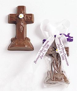 Chocolate Cross Favors - Chocolate Favors - Edible Party Favors