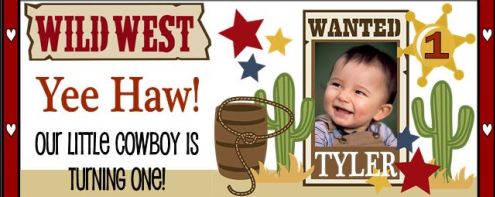 Western Themed Candy Bars - 1st Birthday Candy Wrappers - 1st Birthday ...