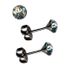 5mm Clear Crystal Titanium Post Earrings