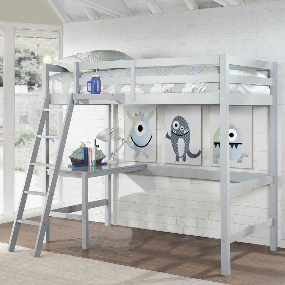 Binne twin loft bed with desk store