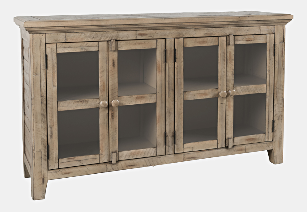 Jofran Rustic Shores Coastal Style 54 Distressed Acacia Credenza Cabinet 1620 5432