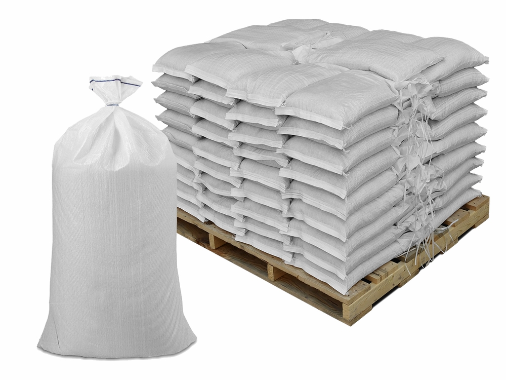 Pallet of Filled Economy Sandbags from The Sandbag Store