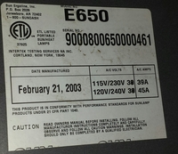 Sun Ergoline 650 2003