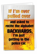 Fun Alphabet Backwards Birthday Paper Card By Nobleworks Inc