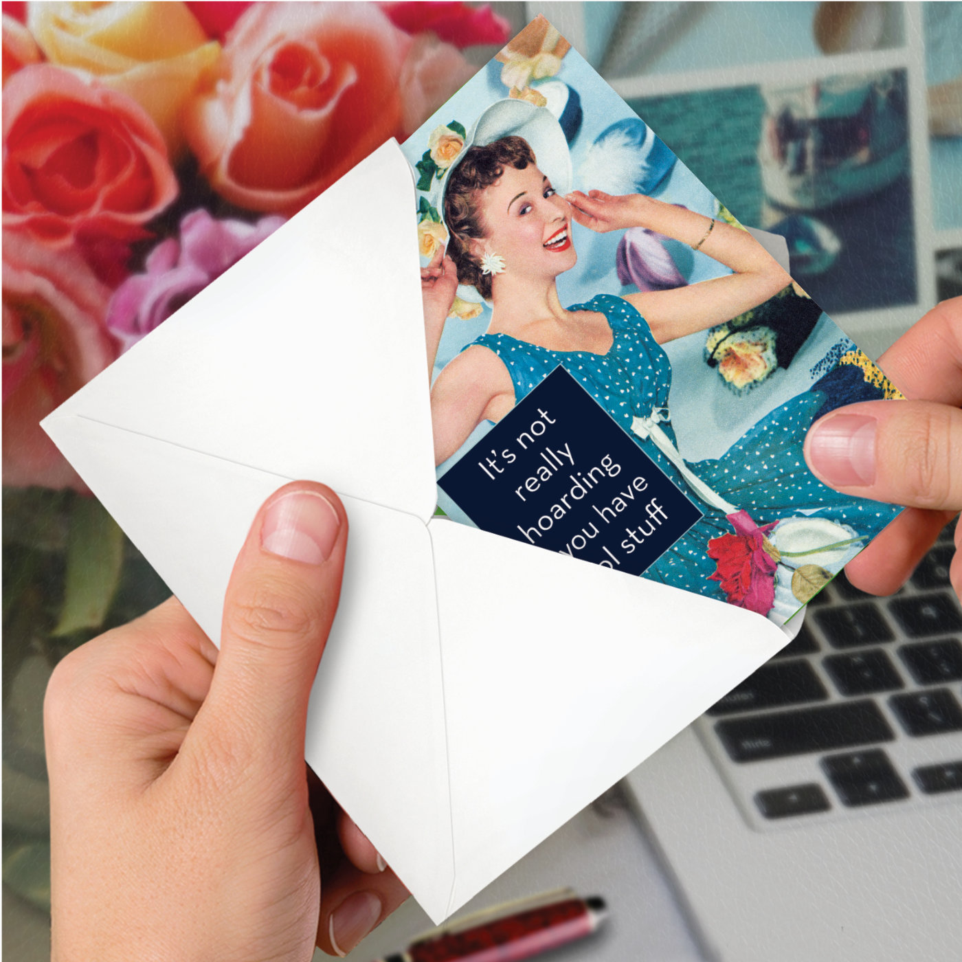 Hilarious Not Really Hoarding Birthday Card Ephemera