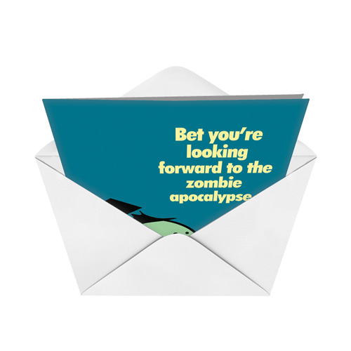 Funny Zombie Graduate Graduation Card Nobleworks