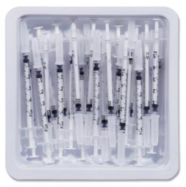 BD ALLERGY TRAY 1cc 26g x 3/8" INTRADERMAL BEVEL 305539 | Beck-Lee