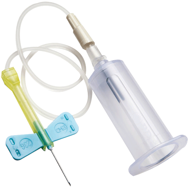 B-D Winged Blood Collection Set 23G x 3/4" with 12" Tubing and Holder