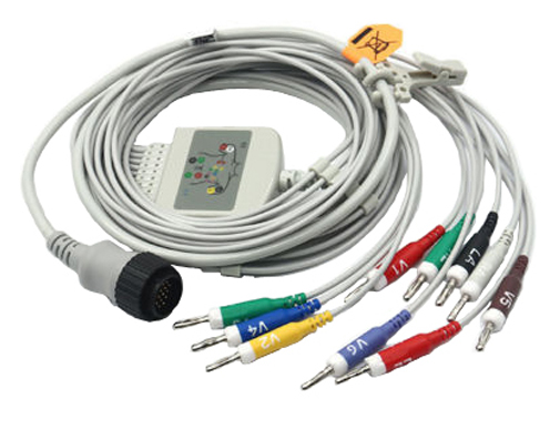 Cardioline Delta-3 ECG Patient Cable 895.0462 | Beck-Lee EKG