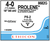 Ethicon Prolene Suture Blue Monofilament 4-0, 18" PS-2 Needle 8682G