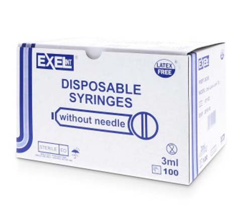 26200 Exel 3mL syringe with Luer-Lock Tip | Beck-Lee