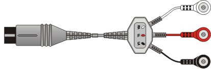 3-LEAD EKG PATIENT CABLE WITH SNAP TERMINATIONS | Beck-Lee ECG