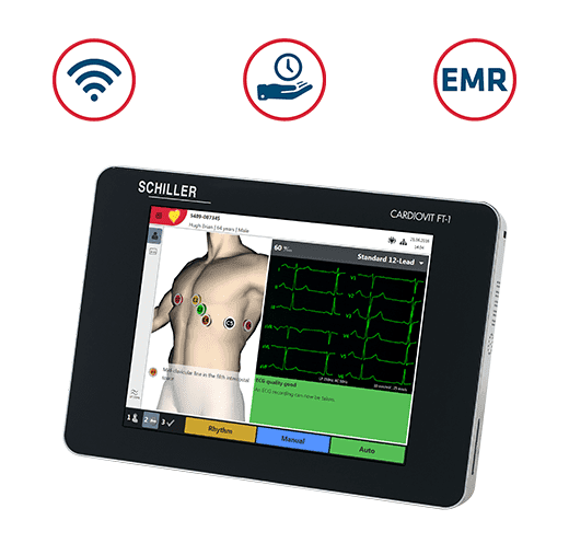 Schiller FT-1 Cardiovit Portable Tablet Style EKG | Beck-Lee