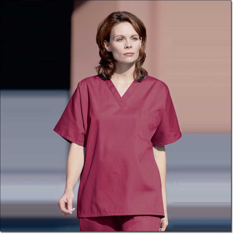 Cranberry Fashion Seal Brand Unisex Medical Scrub Shirt | Beck-Lee