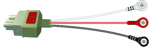 NIHON KOHDEN TELEMETRY 3-LEAD CABLE | Beck-Lee EKG