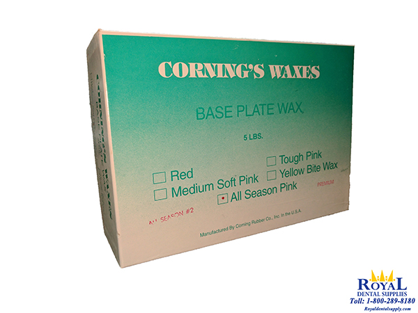 Corning Wax Base Plate Wax 5Lbs