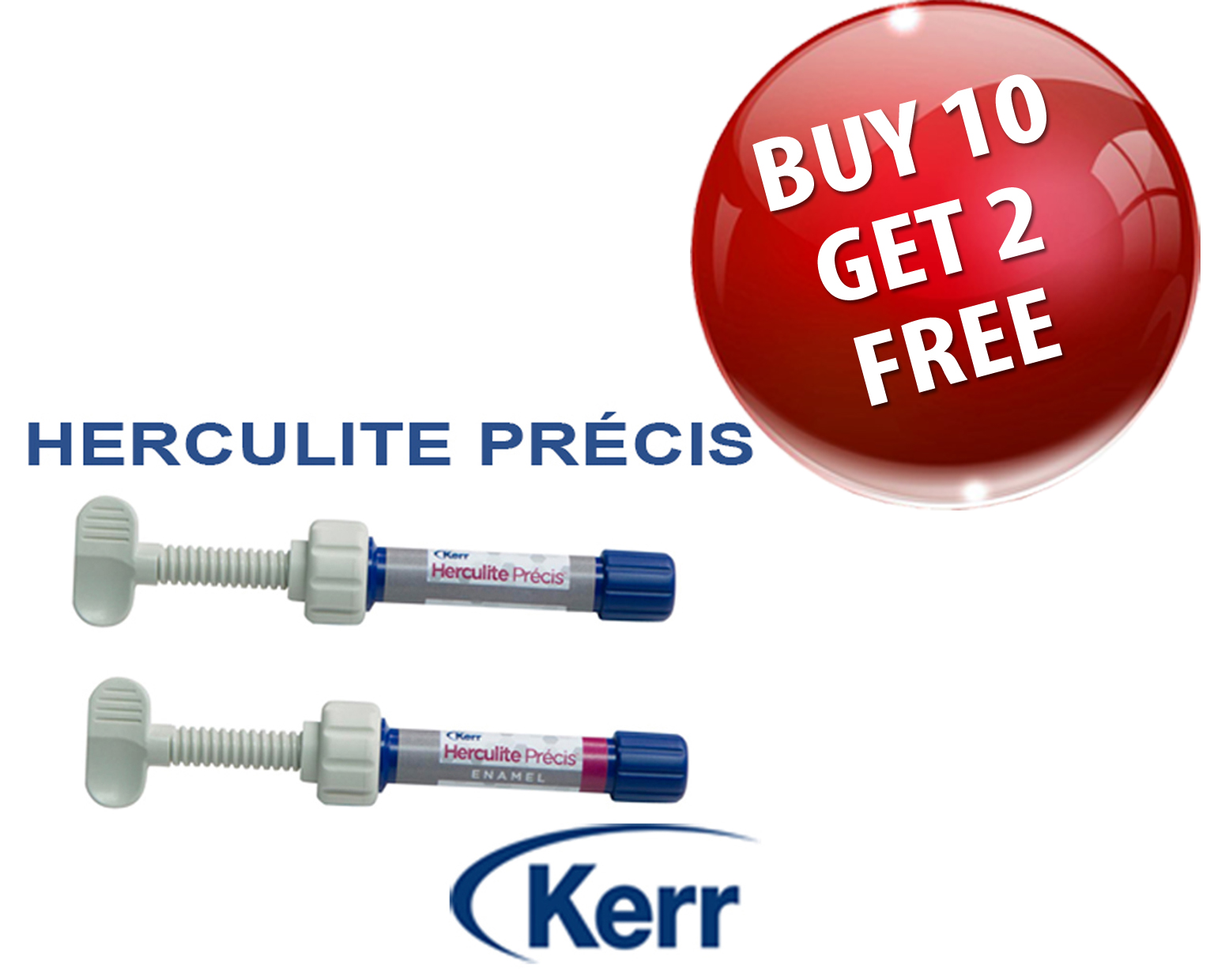 Herculite Précis 4g Syringe "BUY 10 GET 2 FREE"