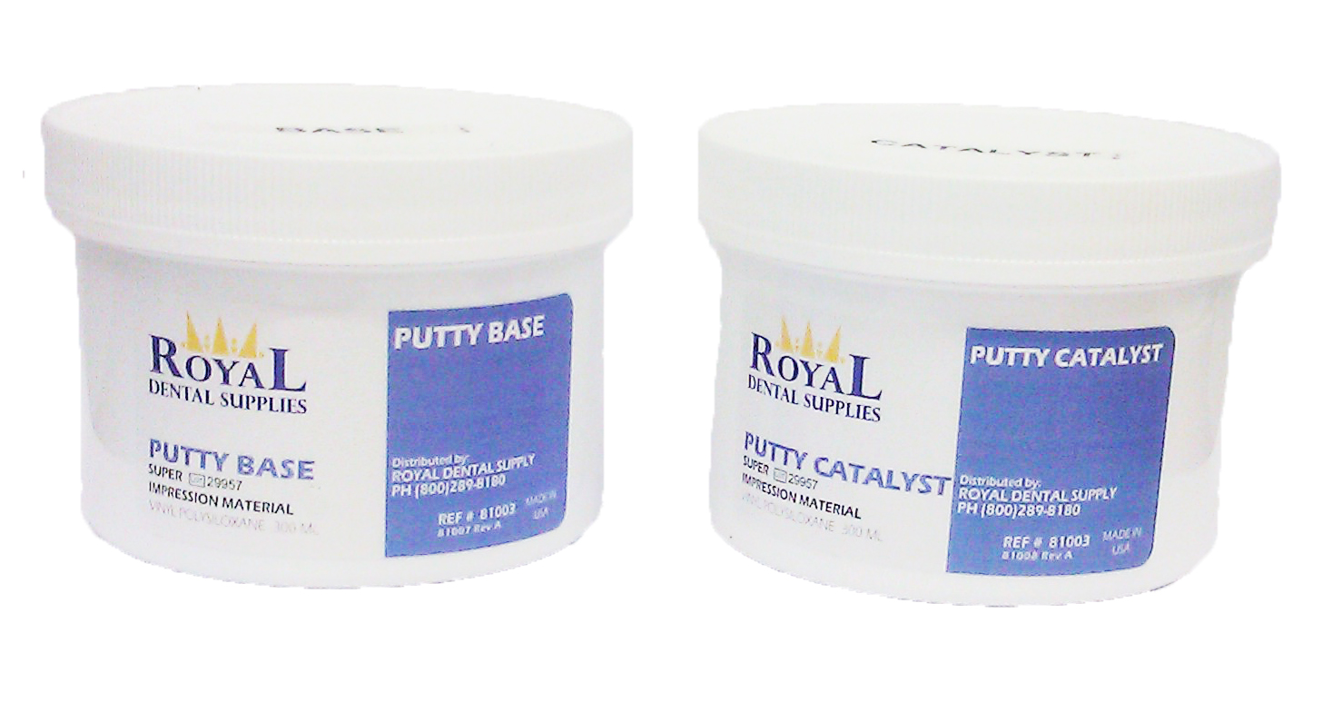VINYL POLYSILOXANE Putty KIT Base & Catalyst 300ml each