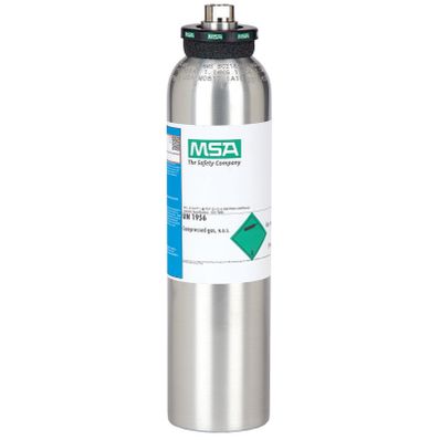 MSA 58L RP Cylinder, 60 PPM CO, 20 PPM H2S, 15% O2, 1.45% CH4 - 10045035