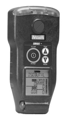 MSA Sirius Multigas Detector Kit Includes PID with 10.6 eV Lamp (0-2000 ...