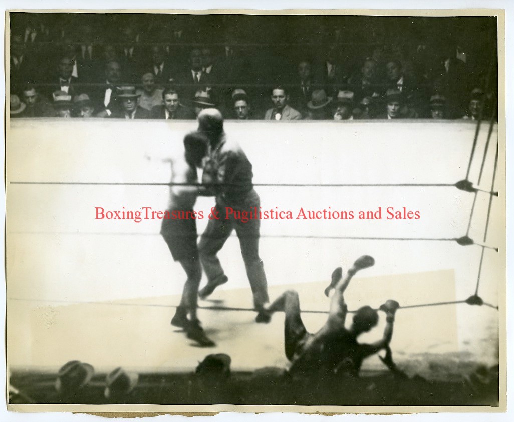 1929 Boxing JIMMY McLARNIN vs RUBY GOLDSTEIN Vintage Photograph THROUGH ...