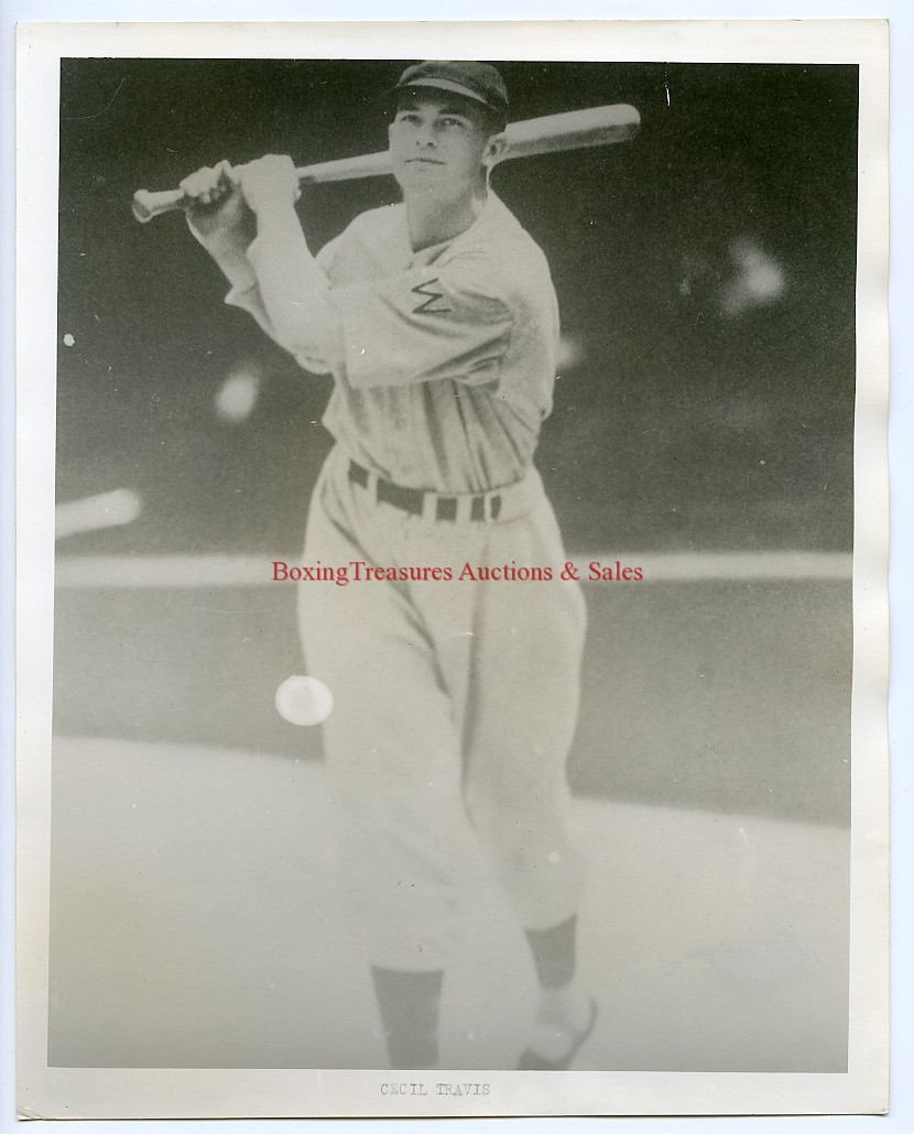1930s-50s CECIL TRAVIS Vintage 8x10 Baseball Photograph PREMIUM or ...