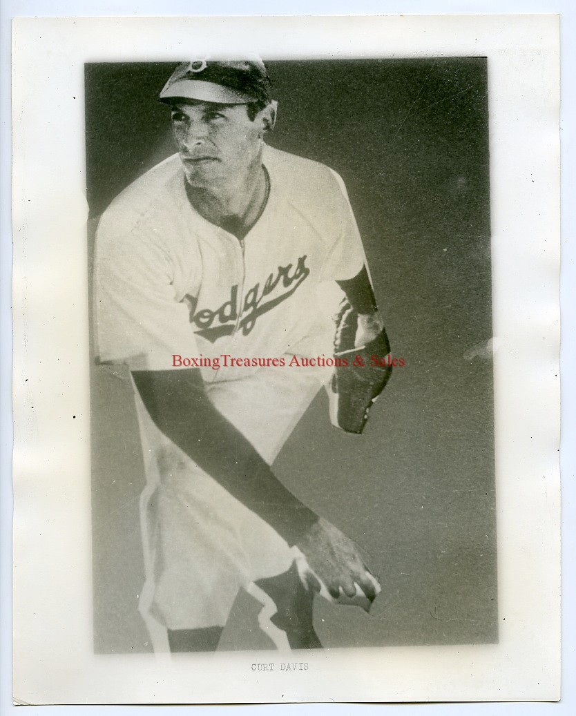 1930s-50s CURT DAVIS Vintage 8x10 Baseball Photograph PREMIUM or SEND ...
