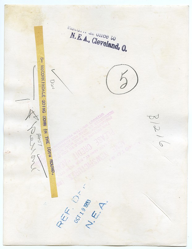 1933 Boxing DON McCORKINDALE vs PATSY PERRONI Vintage Press Photograph