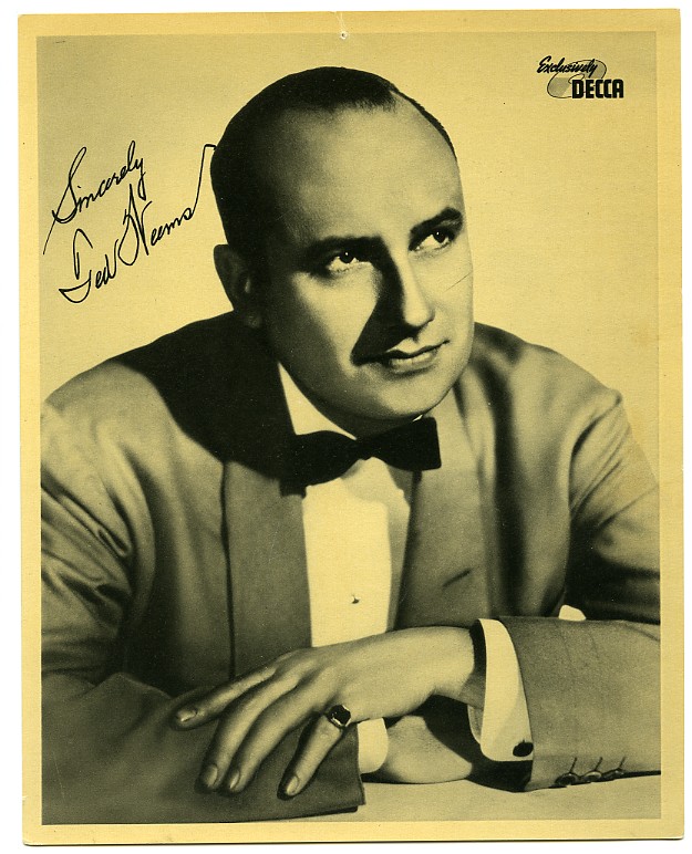 1940s TED WEEMS Decca Records Vintage Photograph Premium BANDLEADER