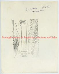 1947 Boxing IKE WILLIAMS vs TIPPY LARKIN Vintage Photograph MSG, NEW YORK