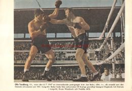 1947 OLLE TANDBERG vs JOE BAKSI Vintage Swedish Boxing Premium Supplement