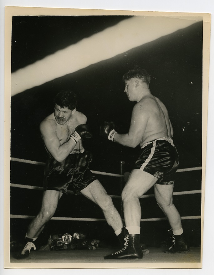 1954 Boxing DON COCKELL vs ROLAND LaSTARZA Vintage Photograph EARLS ...