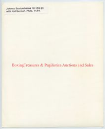 1954 Boxing JOHNNY SAXTON Vintage Photograph WELTERWEIGHT CHAMPION ...