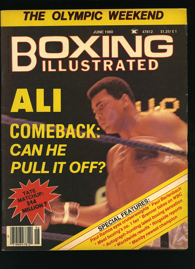 1980 June - Boxing Illustrated magazine - Muhammad Ali on cover
