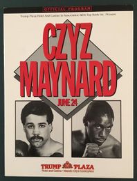 1990 BOBBY CZYZ vs ANDREW MAYNARD Onsite Boxing Program ATLANTIC CITY, NJ