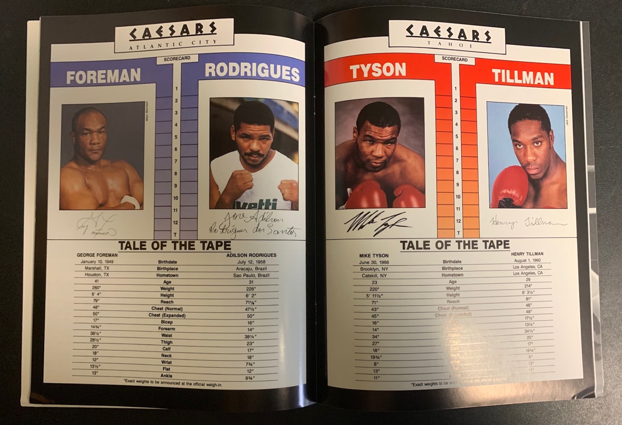 Ali Vs Foreman Scorecard
