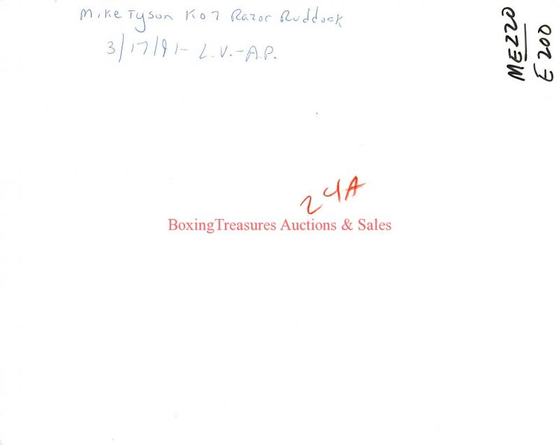 1991 Boxing MIKE TYSON vs RAZOR RUDDOCK Vintage Color Press Photo LAS ...