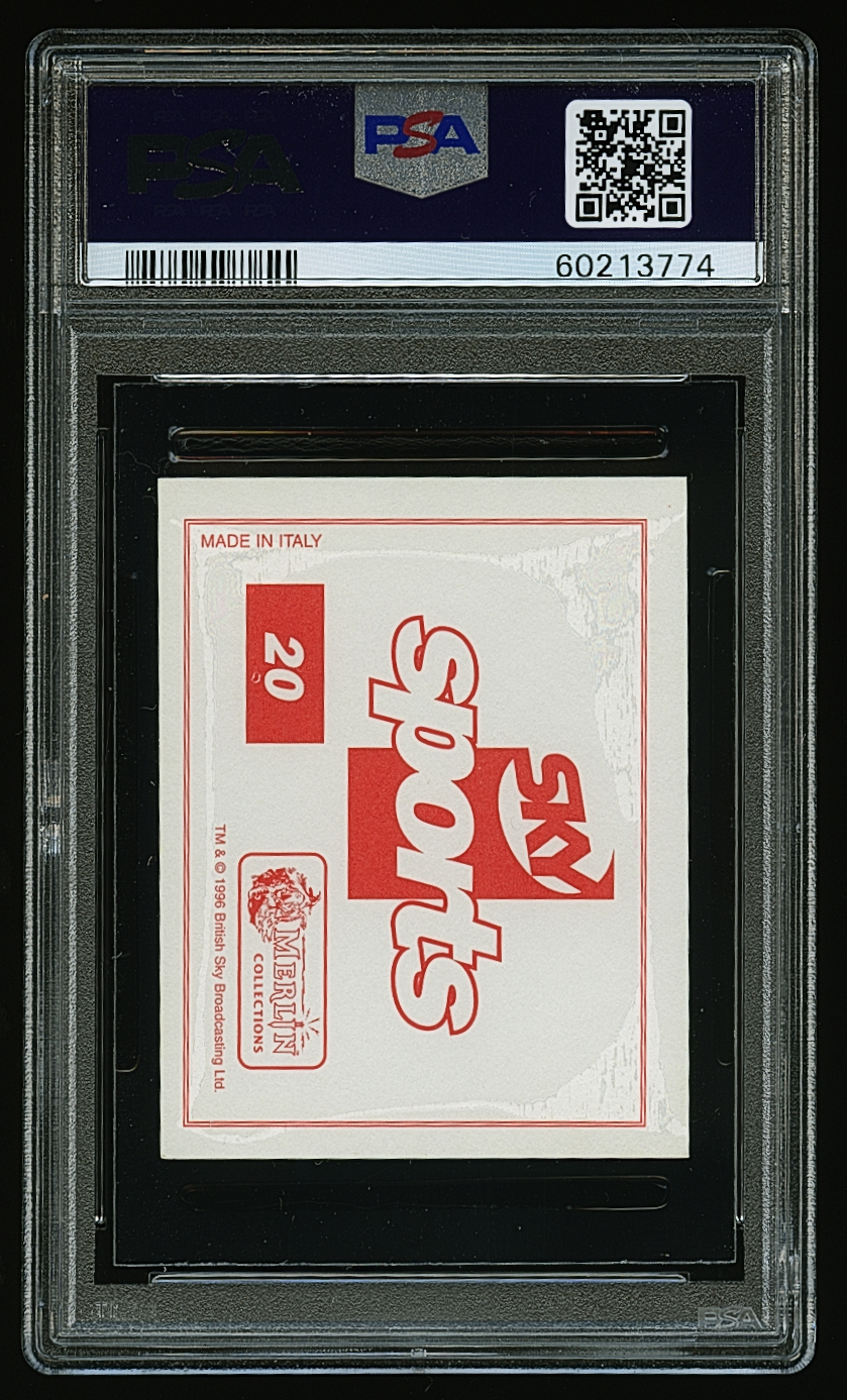 1996 DAVID BECKHAM Rookie Soccer Merlin Sky Sports Foil PSA 6 EX/MT ...