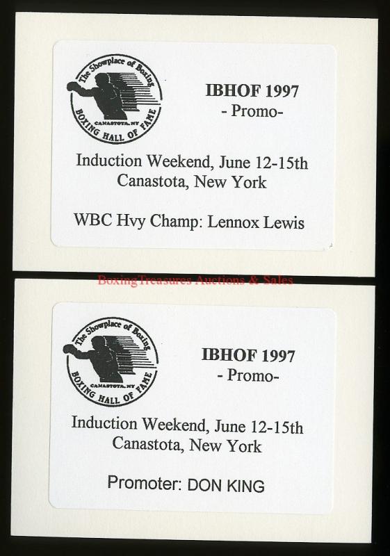 1997 LENNOX LEWIS, BRUCE SELDON & DON KING Hall Of Fame Ringside Promo ...