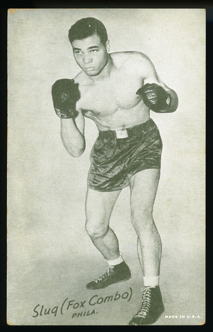 Billy Fox "Slug Combo" variation - c. 1940's Boxing Exhibit Card