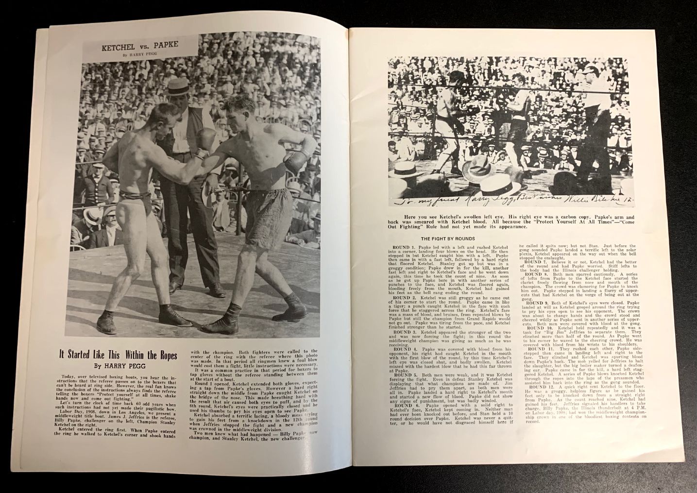 Boxiana Review #10 1974 - Stanley Ketchel with Mike & Jack Twin ...