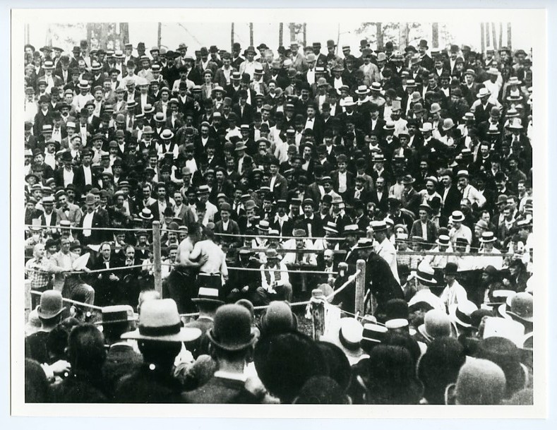 Boxing JOHN L. SULLIVAN & JAKE KILRAIN Photograph 1889 Fight MODERN PRINT