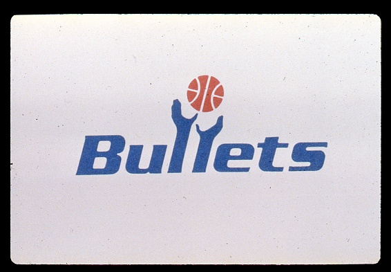 Bullets Logo - 1989-90 NBA Color Photo Slide - Washington Bullets