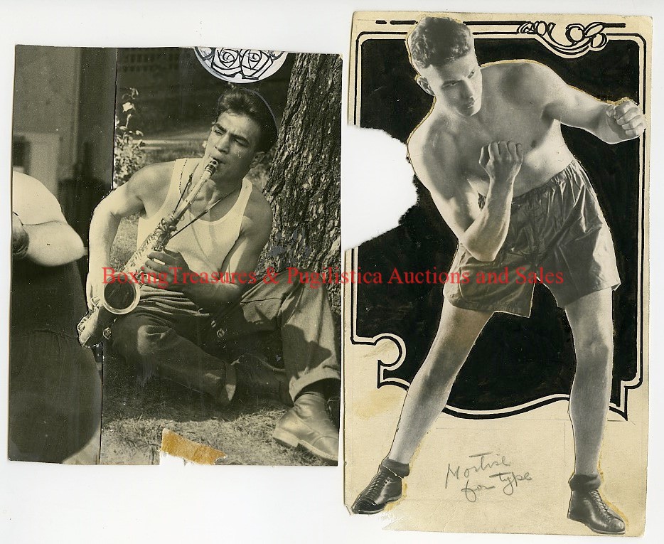 c. 1928 Boxing JACK DELANEY Lot (2) Vintage Photographs LHW CHAMPION HOF'er