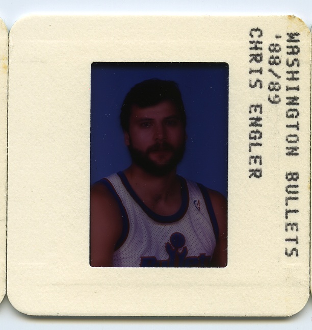 Chris Engler - 1988-89 NBA Color Photo Slide - Washington Bullets